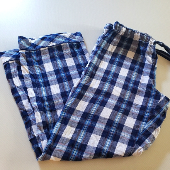 Faded Glory | Intimates & Sleepwear | Ladies Blue And White Plaid ...